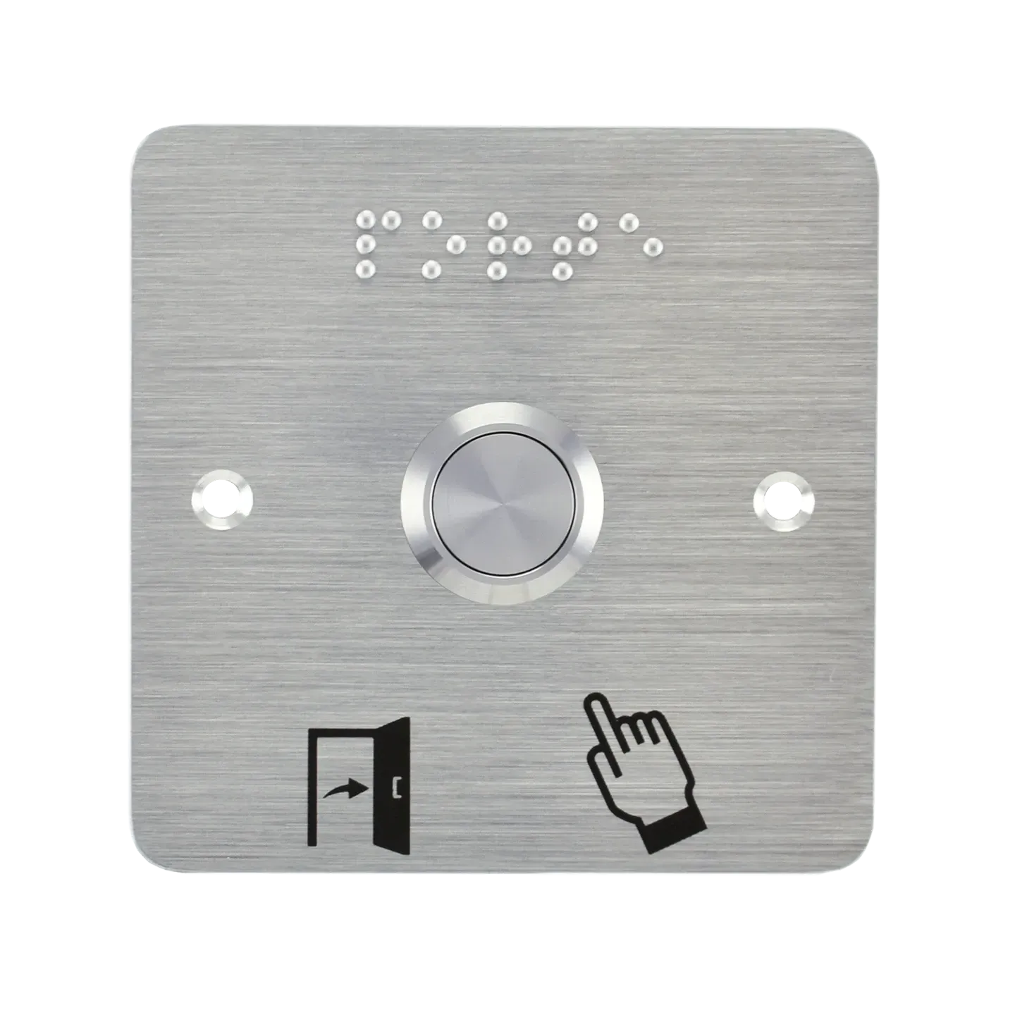 Bouton poussoir, Ø 19 mm, en acier inoxydable, précâblé, contact NO ...