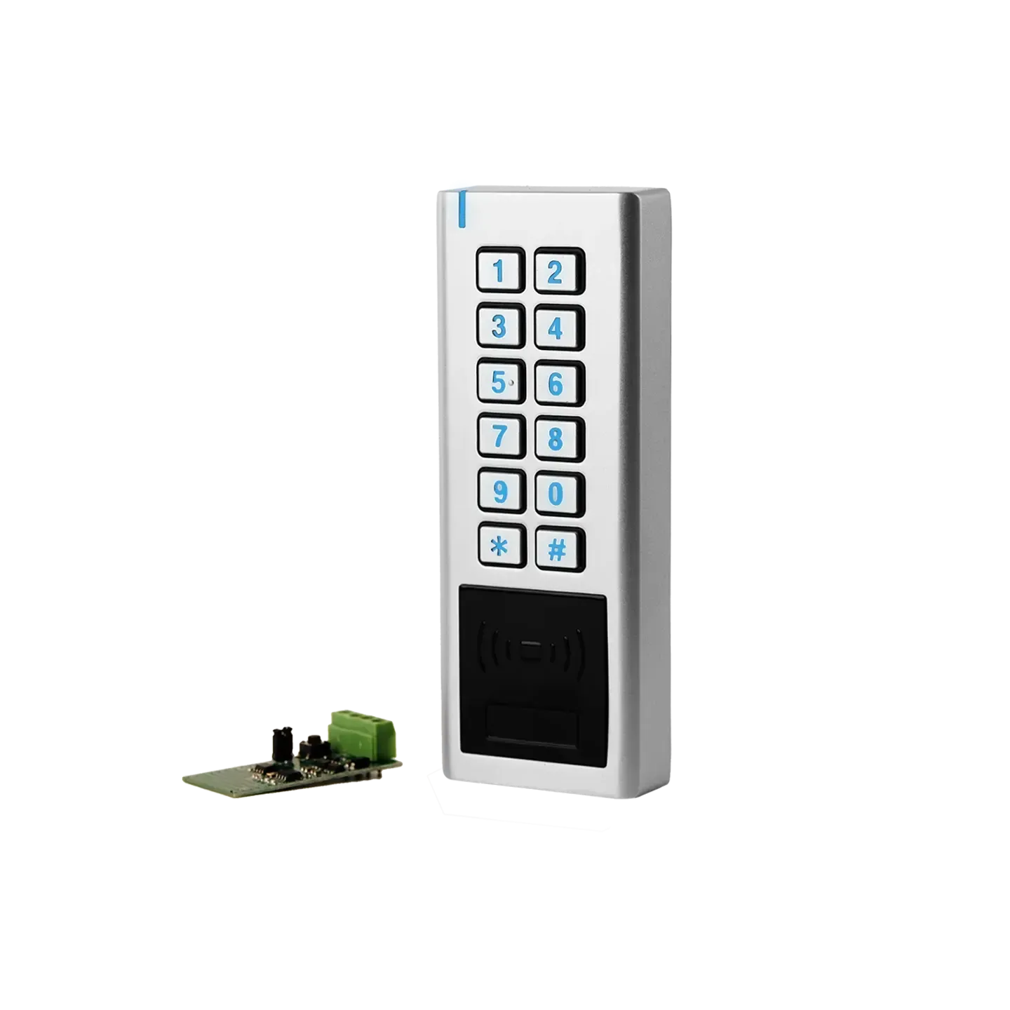 Clavier à code / Lecteur RFID Autonome/Radio avec électronique deportée AWK2, MIFARE - Clavier à ...