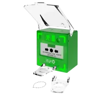 Déclencheur manuel VERT 3 contacts, lumineux et sonore - Déclencheurs ...