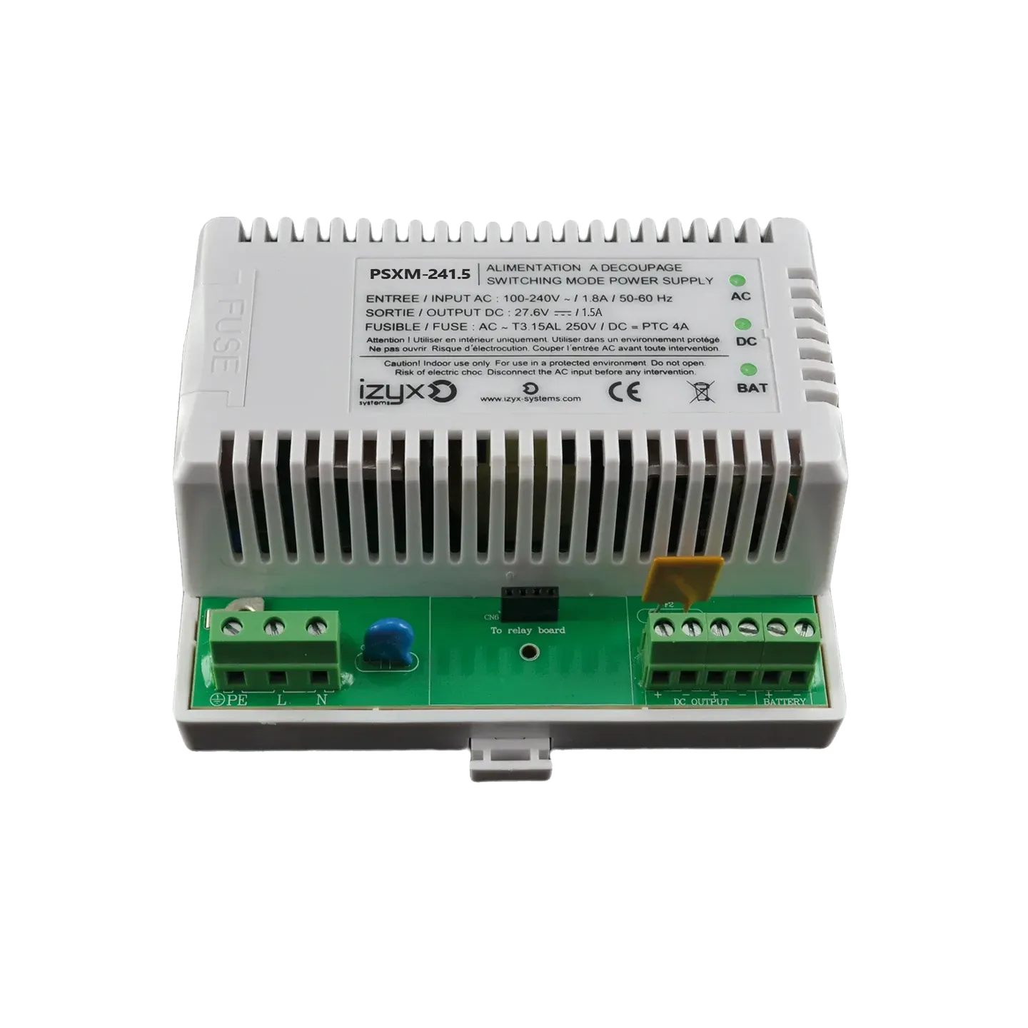 Module alimentation chargeur 24V 1,5A - Modules pour chargeurs 24V DC - izyx system